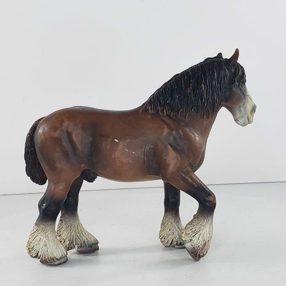 schleich | Toys | Schleich Shire Horse 3247 Gelding Stallion Bay Draft ...